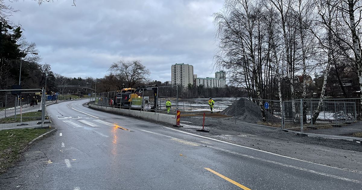 Arbeten påverkar trafiken på Järlaleden, i höjd med Kyrkviken | Nacka ... Arbeten påverkar trafiken på Järlaleden, i höjd med Kyrkviken | Nacka ...