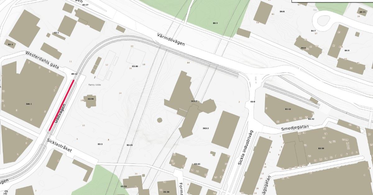 Nu rivs den tillfälliga plattformen vid Uddvägen | Nacka kommun